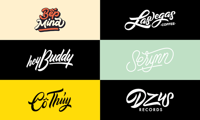 Design unique hand lettering logo for individual n business by ...
