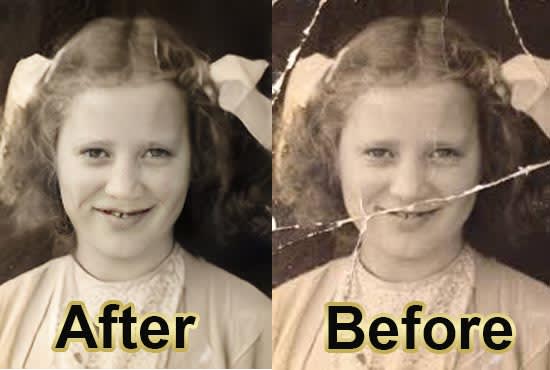 Restor old photos in professional, old photo restoration by Soofia7 ...