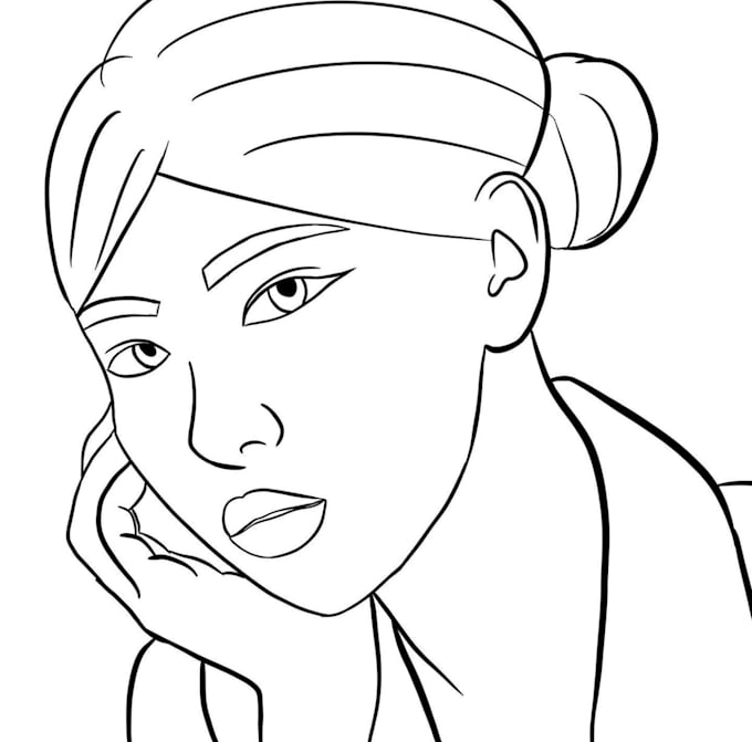 Draw a high quality line drawing illustration in 24 hours by ...