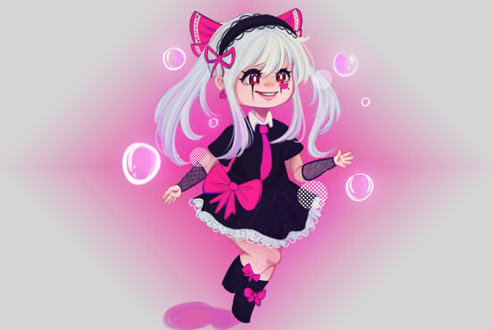 Turn your characters into cute chibis by Lengqiong | Fiverr