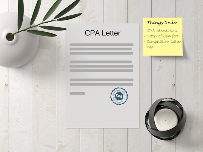 Get you a cpa letter for attestation or verification by Bilalca | Fiverr
