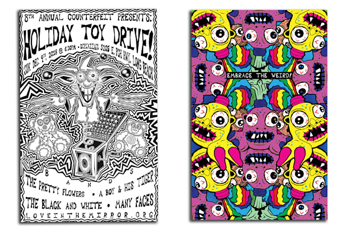 Make original poster art by Weirdoartist | Fiverr