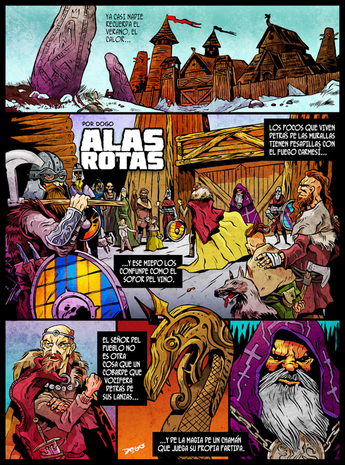 Draw stunning comic pages by Dogo_alvarez | Fiverr