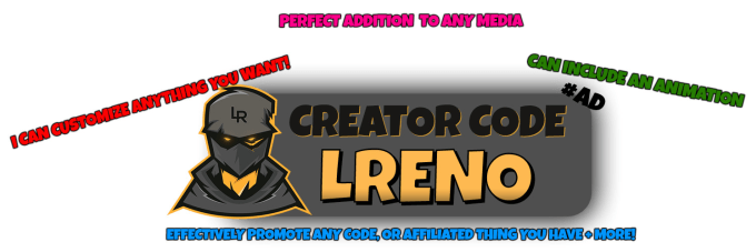 Make you a support a creator code overlay for streamers by Yokaiguy ...