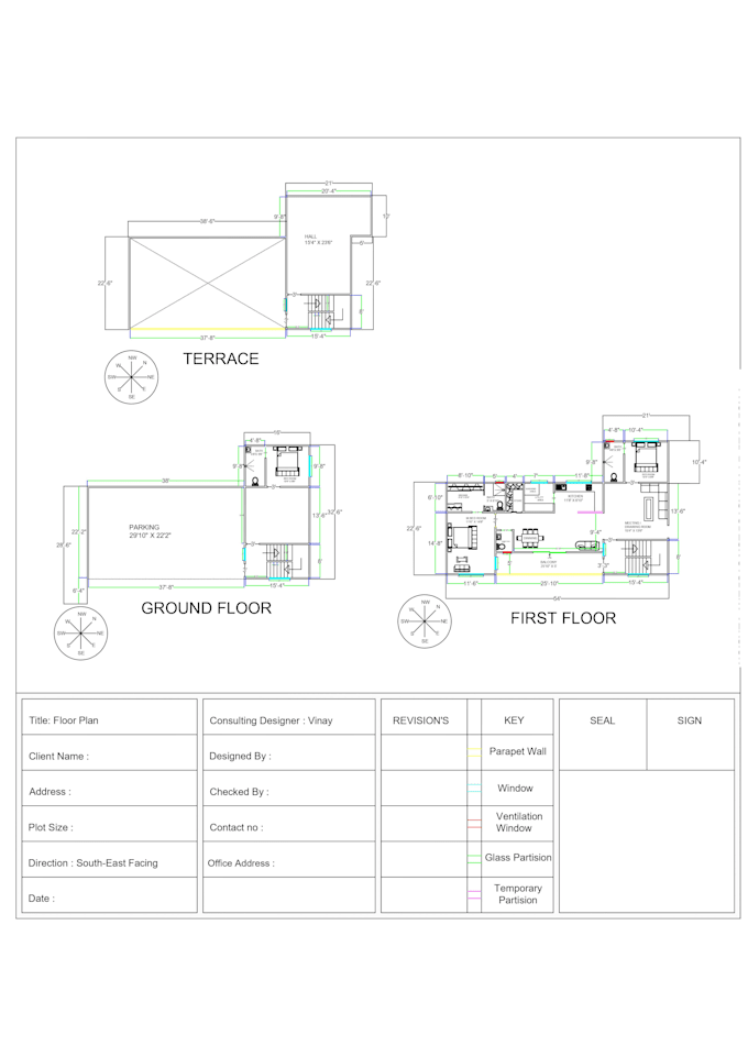 Floor plan with texture and interior by Vinay_2k6 | Fiverr