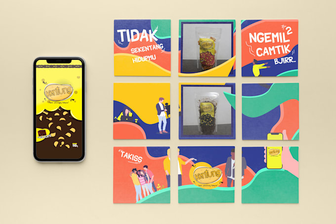 Design eye catching instagram feed and ads by Irvansyb | Fiverr