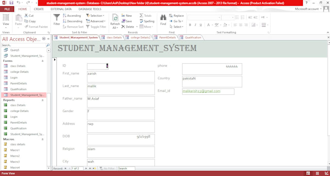 Design Database Erd Queries In Sqlite Mysql Oracle Ms Access By