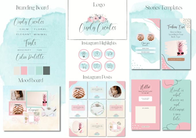 Design signature instagram branding kit by Azka_azhar | Fiverr
