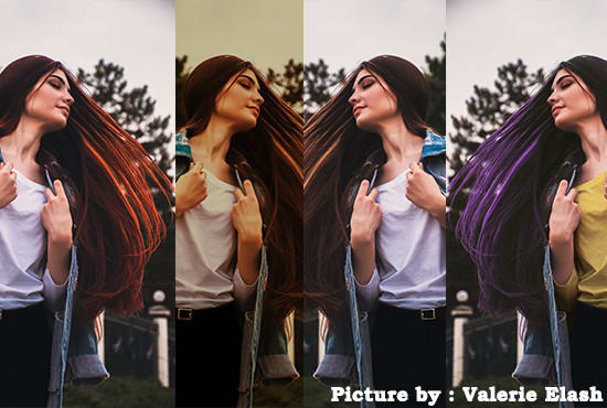 Use photoshop to change colors and swap faces and background by ...