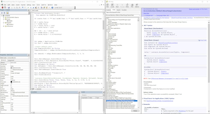 Create solidworks api macros , driveworks automation and standalone applications by Amrhussein1 ...