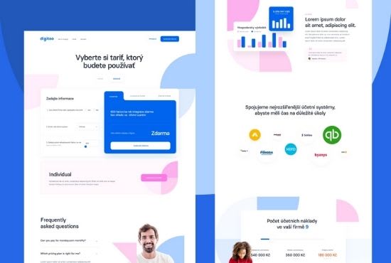 Create custom website using html css sass javascript by Mohsinziaee ...