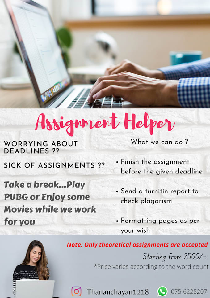 Data entry, assignment writing, ppt design by Thananchayan | Fiverr