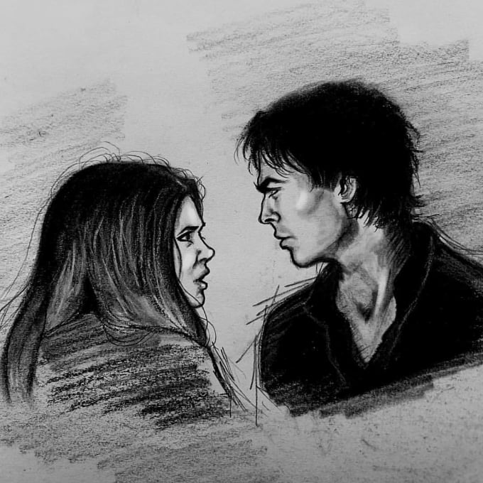 Draw a semi realistic sketch from a photo by Rahma_4r | Fiverr