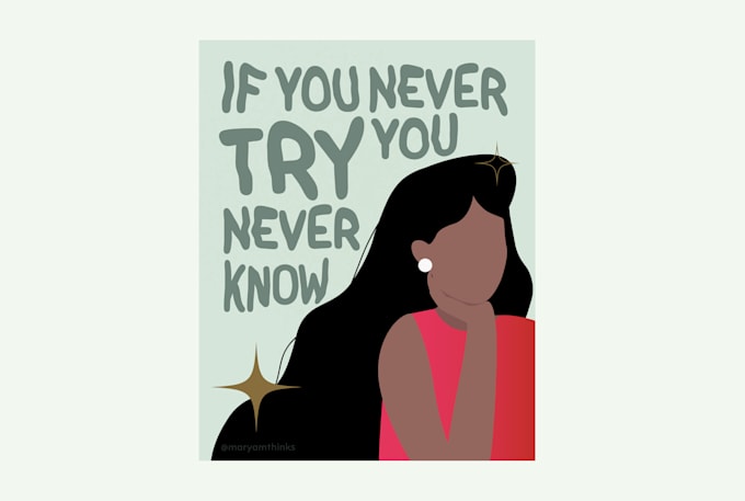 Design a unique flat illustration by Maryamvisuals | Fiverr