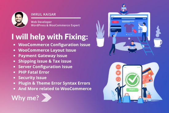 Fix woocommerce issue, woocommerce errors and problems by Imrul_kaisar_ | Fiverr