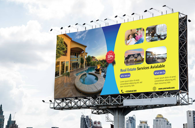 Design unique billboard, yard sign, signboard, signage, vinyl banner by ...