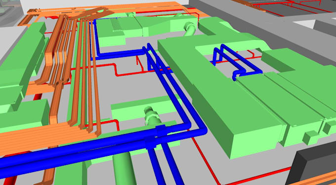 Do hvac duct modeling in revit by Revit1 | Fiverr