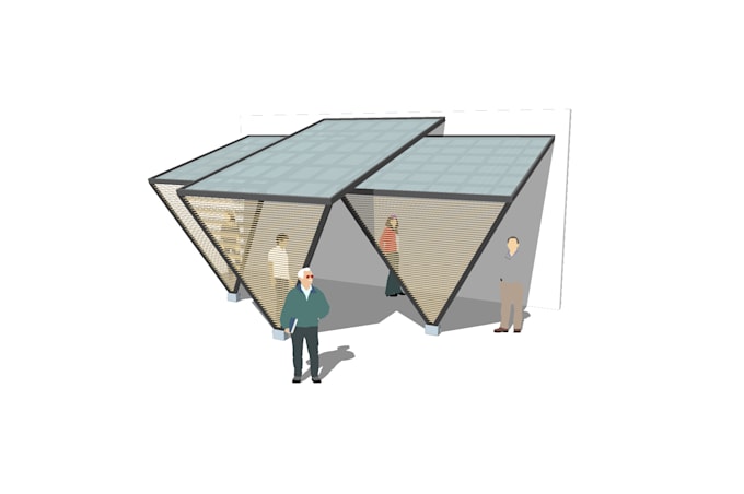 Design your waiting shed or event pavilion by Alansamsonfong | Fiverr