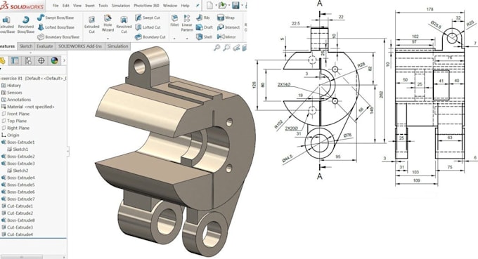 Mechanical 3d model solidworks by Mrehman5555 | Fiverr
