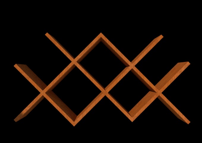 Living room furniture design diagonal wall shelf by Syauqimc31 | Fiverr