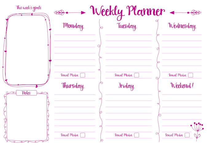Design printable planner, to do list and journal by Omii_2211 | Fiverr