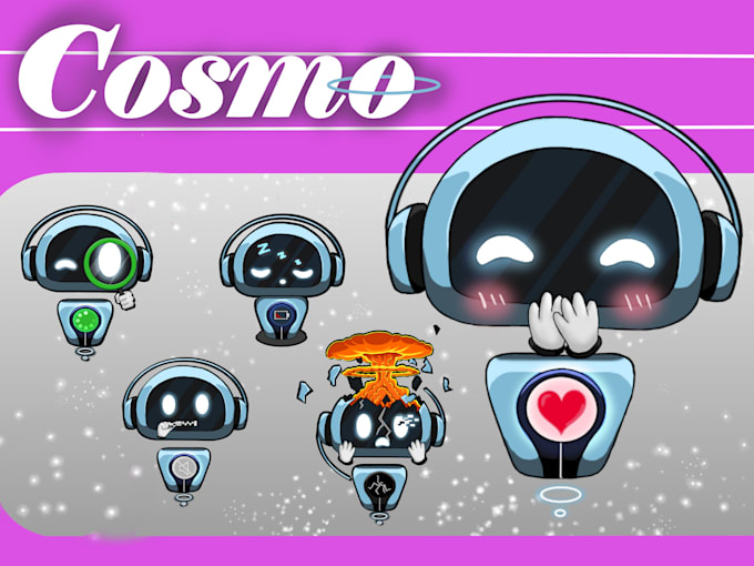 Illustrate cute and cool custom characters for stickers and emotes by ...