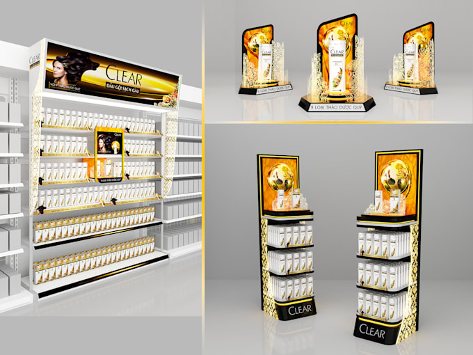 Design eyecatching 3d retail, posm, product display by Paxtonnguy | Fiverr