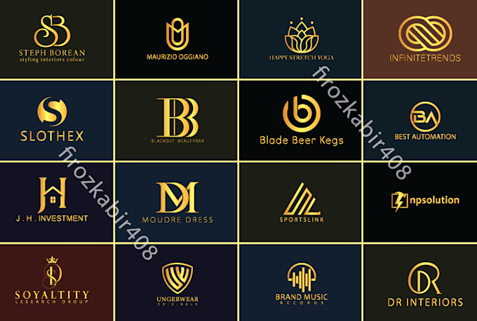 Design creative unique minimalist modern luxury initial letter logo ...