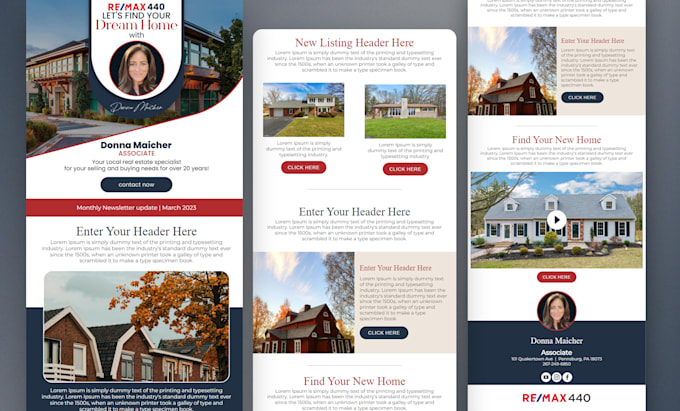 Do professional kvcore real estate newsletter template by Sanjana_mun ...