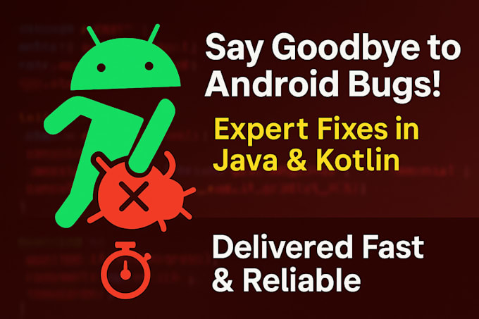 Fix any android bug in java or kotlin android studio fast by Hazembel ...