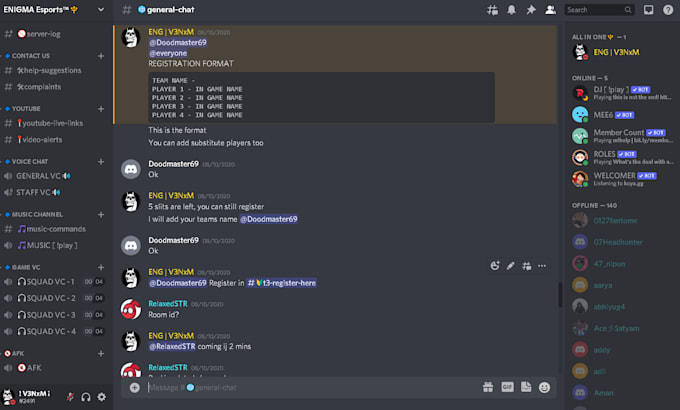 Create some great discord servers and im learning to make custom ...
