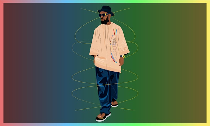 Draw customized digital cartoon illustration by Mafive_concept | Fiverr