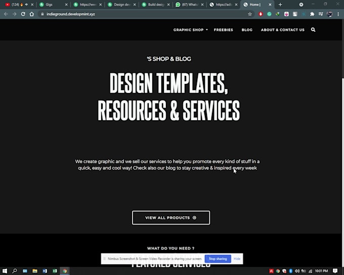 Design a custom responsive website in html, css, javascript by ...