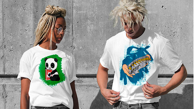 Create an artistic merchandise design by Artishbyalia | Fiverr