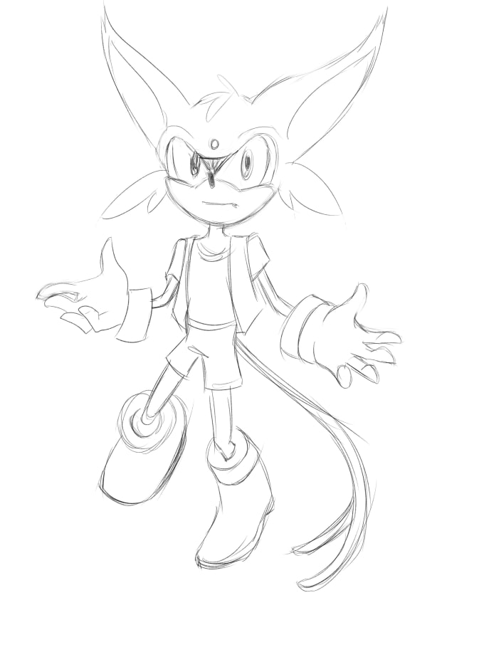 Draw your sonic oc in the classic style by Nijhia | Fiverr
