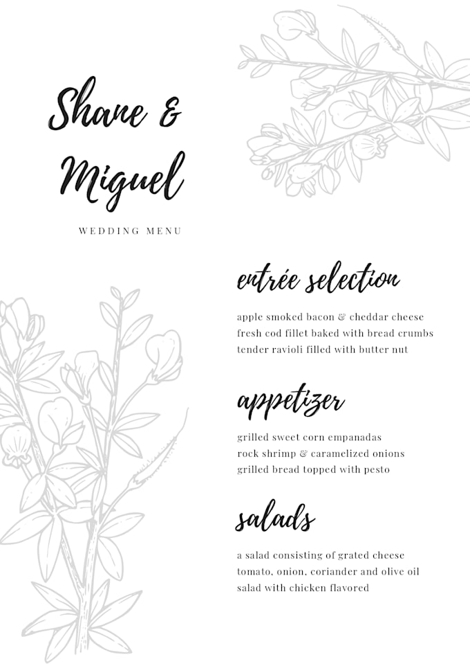 Create beautiful menu design by Famiakhan986 | Fiverr