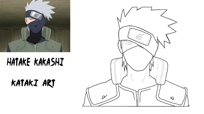 Line art and turn anime photos into black and white drawing image ...