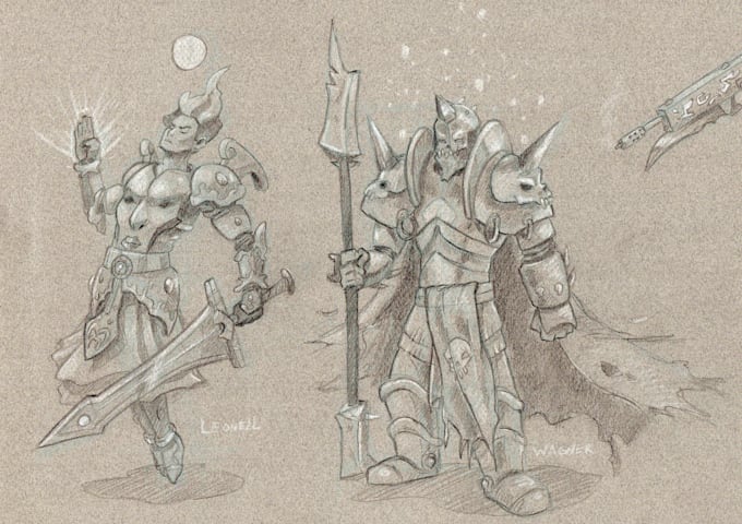 Draw your rpg character for you and your teamates by Superchrono | Fiverr