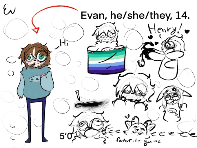 Do cheap character sheets and designs by Shyartkid | Fiverr