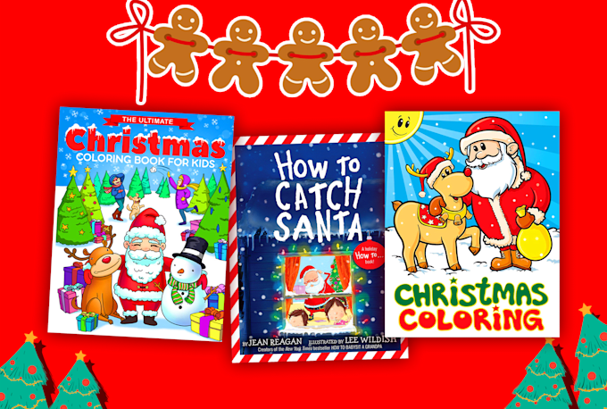 Design a cute attractive christmas kids book cover by Mohammedlekhlif ...