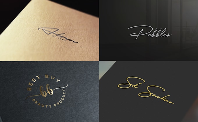 Design high quality signature, handwritten, script logo design by ...