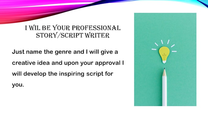 Write inspiring scripts for you by Ambreen7 | Fiverr
