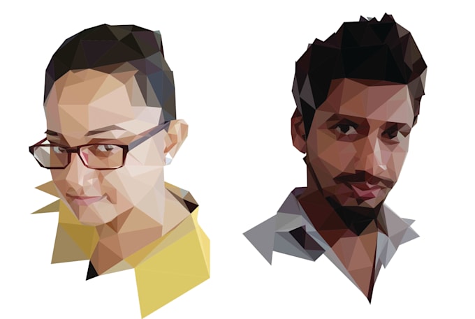 Draw pictures in to low poly vector art by Slkalinga | Fiverr