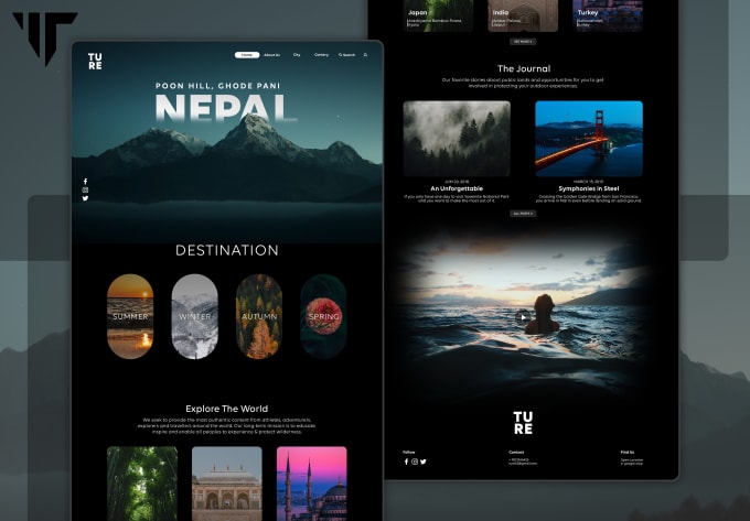 Create a modern website ui ux design for your business by Techvision199 ...