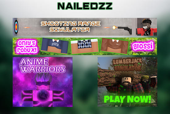 Design a high quality roblox gfx ad by Nailedzz | Fiverr