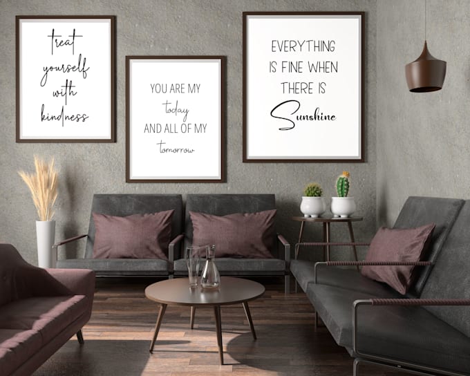 Design minimalist, inspirational, typography, quotes poster by ...