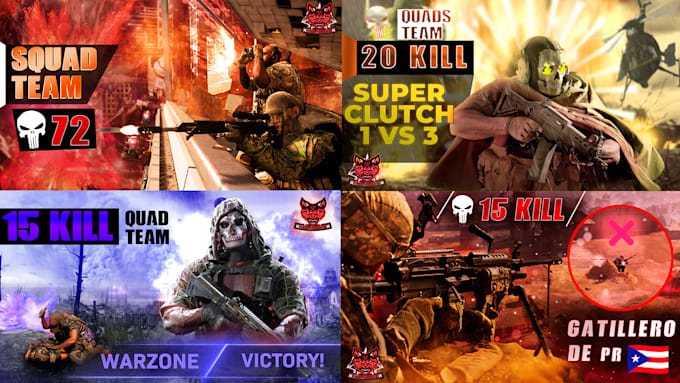 Design amazing thumbnail call of duty warzone in 3 hours by Jenstudiox ...