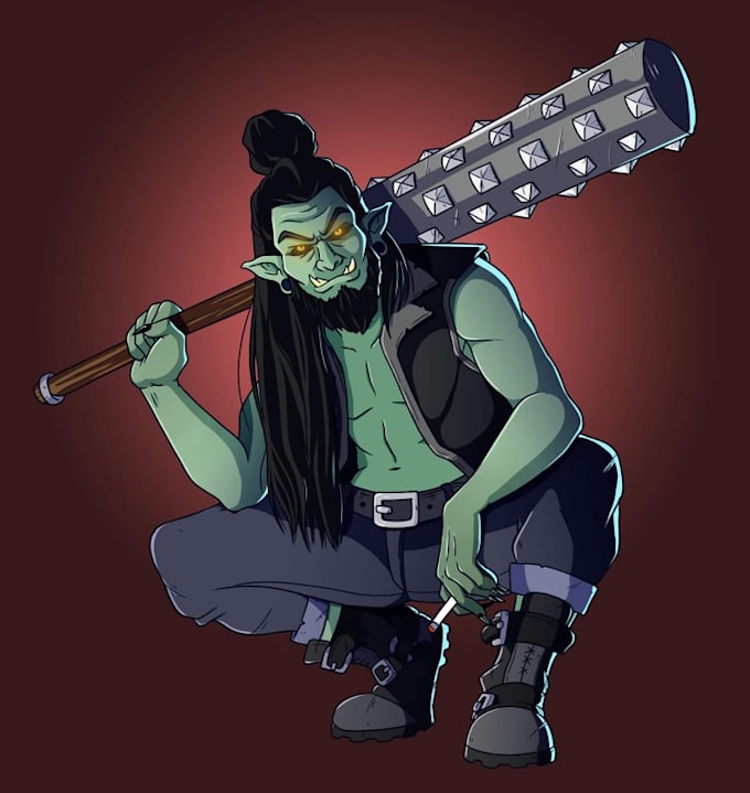 Draw your dnd character oc in my style by Landolabs | Fiverr