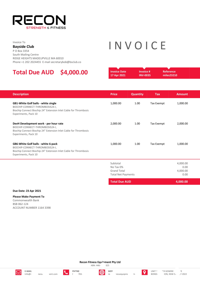 Design xero custom invoice professional templates by Mahfoz20 | Fiverr