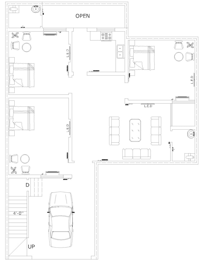 Architect, draftsman for house plan, 2d floor plan by Dubaidesignview ...